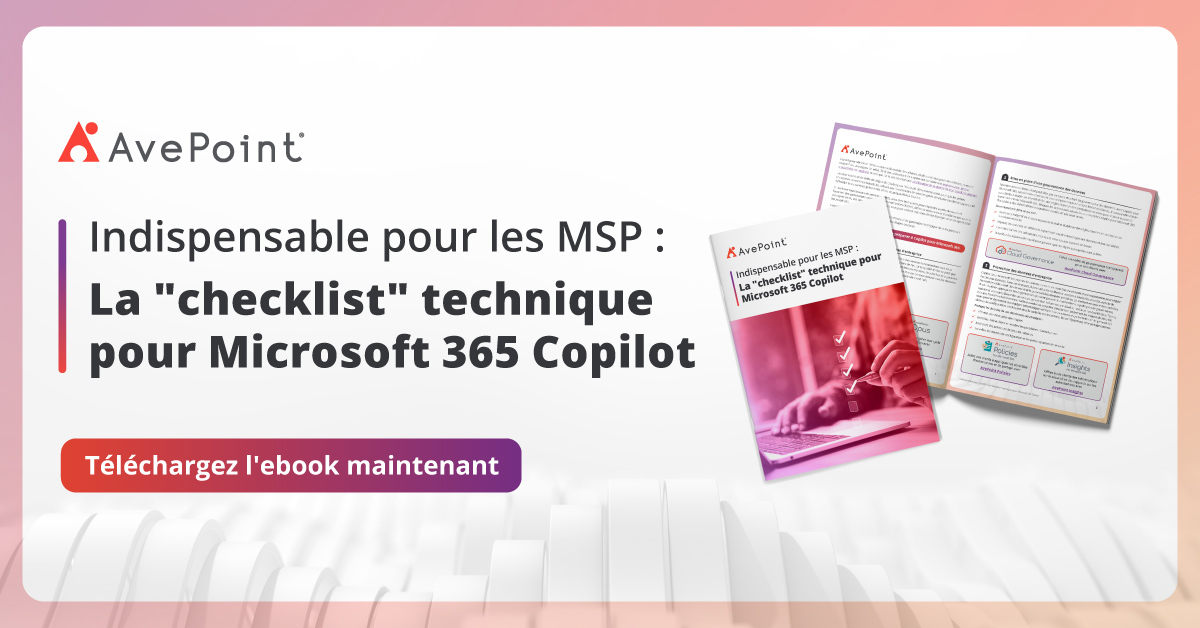 Indispensable pour les MSP : La "checklist" technique pour Microsoft ...