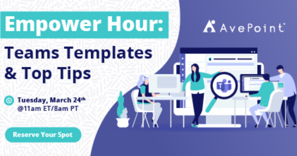 Empower Hour: Team Templates & Top Tips | AvePoint