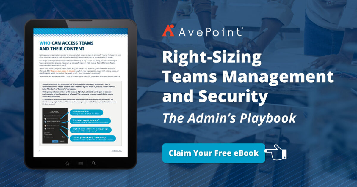 Right-Sizing Teams Management and Security | AvePoint India