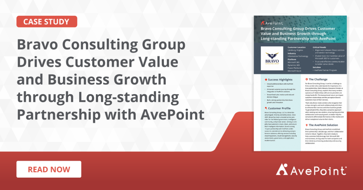 Transformed by Partnership: Bravo Enhances Services with AvePoint ...