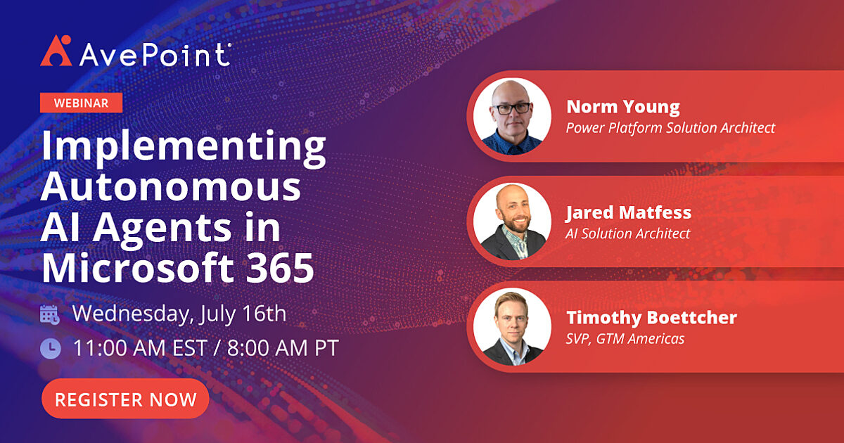 Implementing Autonomous AI Agents in Microsoft 365 | AvePoint