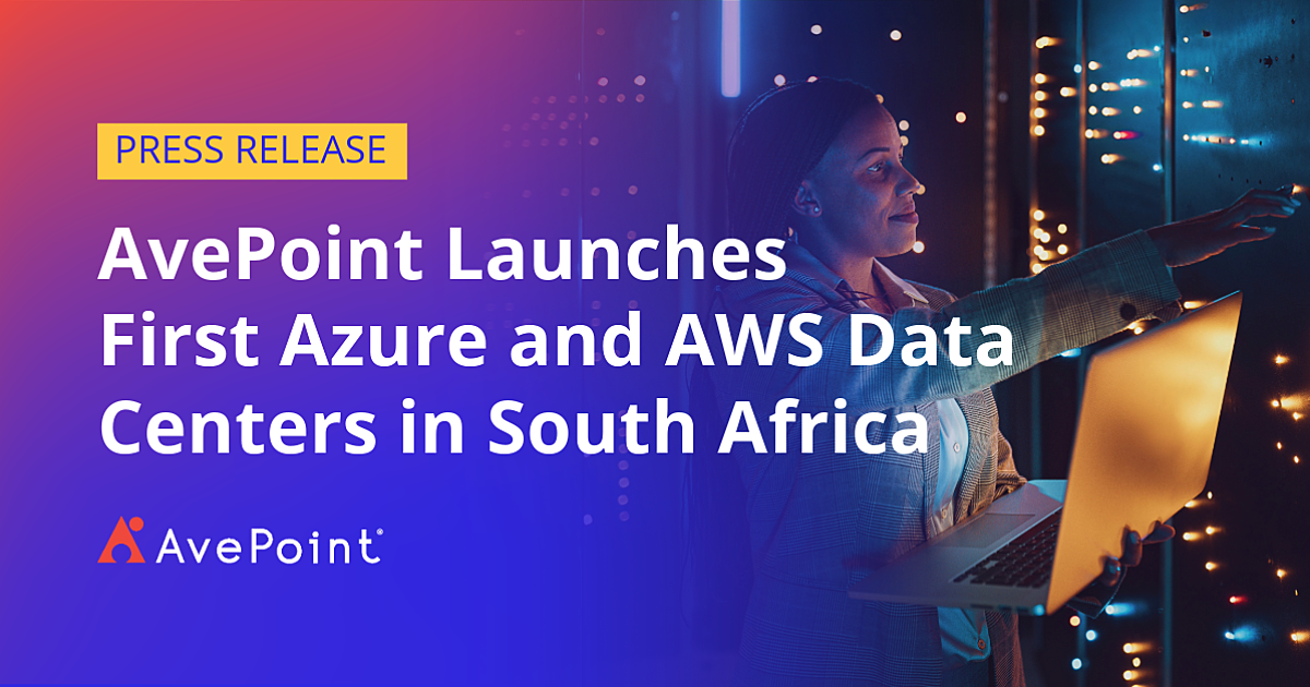 AvePoint Becomes First Vendor to Launch Commercial Azure and AWS Data ...
