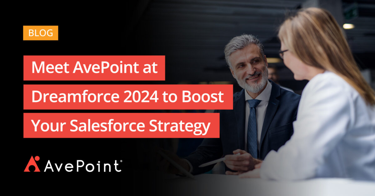 Meet AvePoint at Dreamforce 2024: Learn How We’re Simplifying ...
