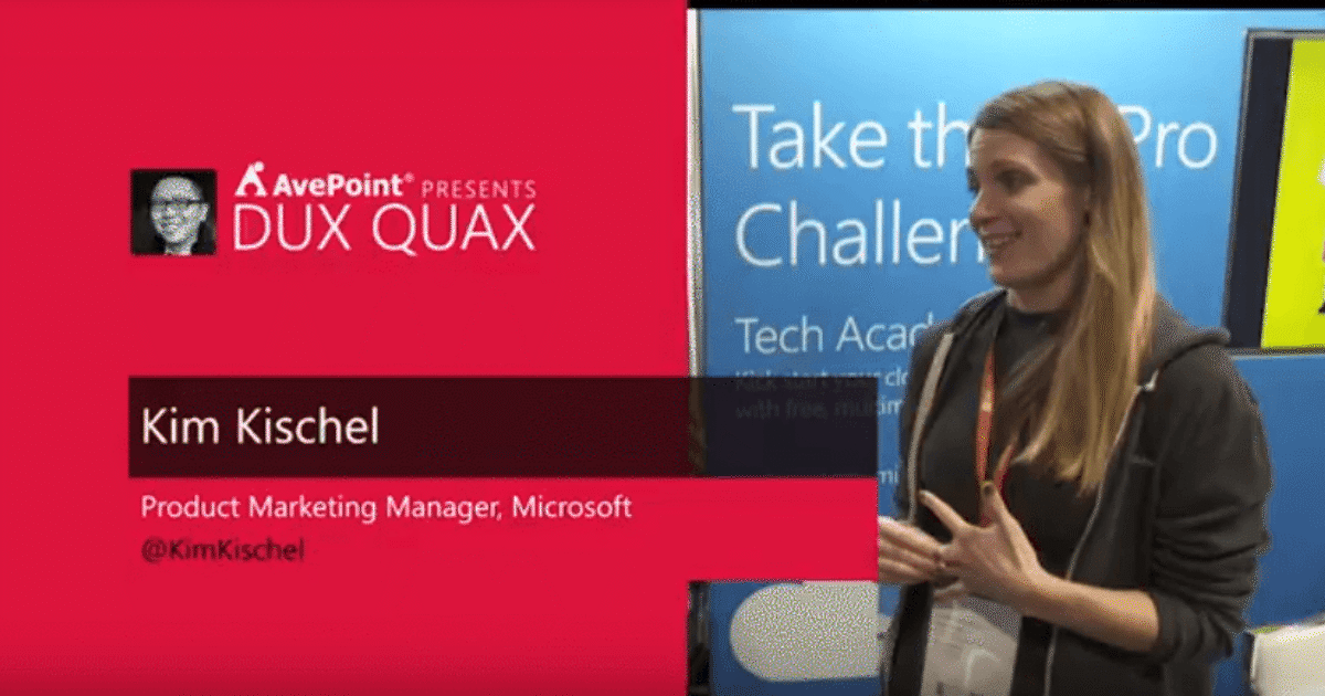 Dux Quax: Microsoft Tech Community, Channel 9 and More with Kim Kischel ...