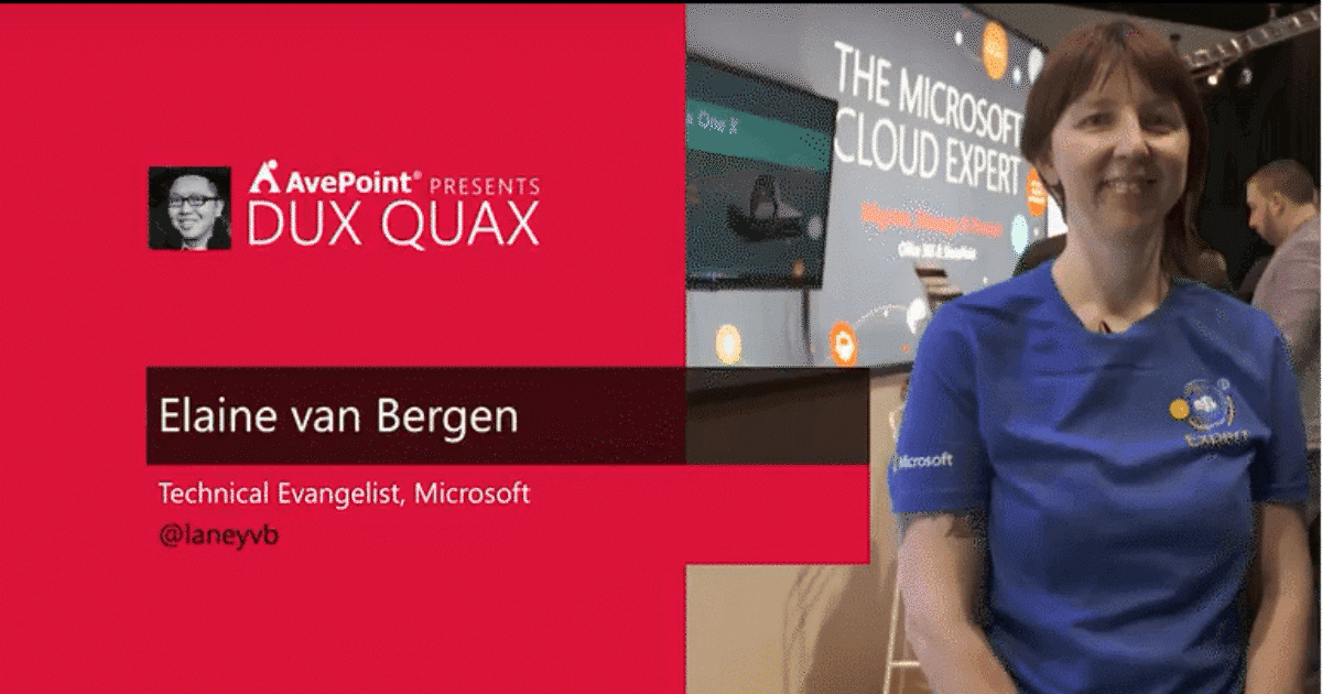 Dux Quax: Microsoft Graph with Elaine van Bergen | AvePoint