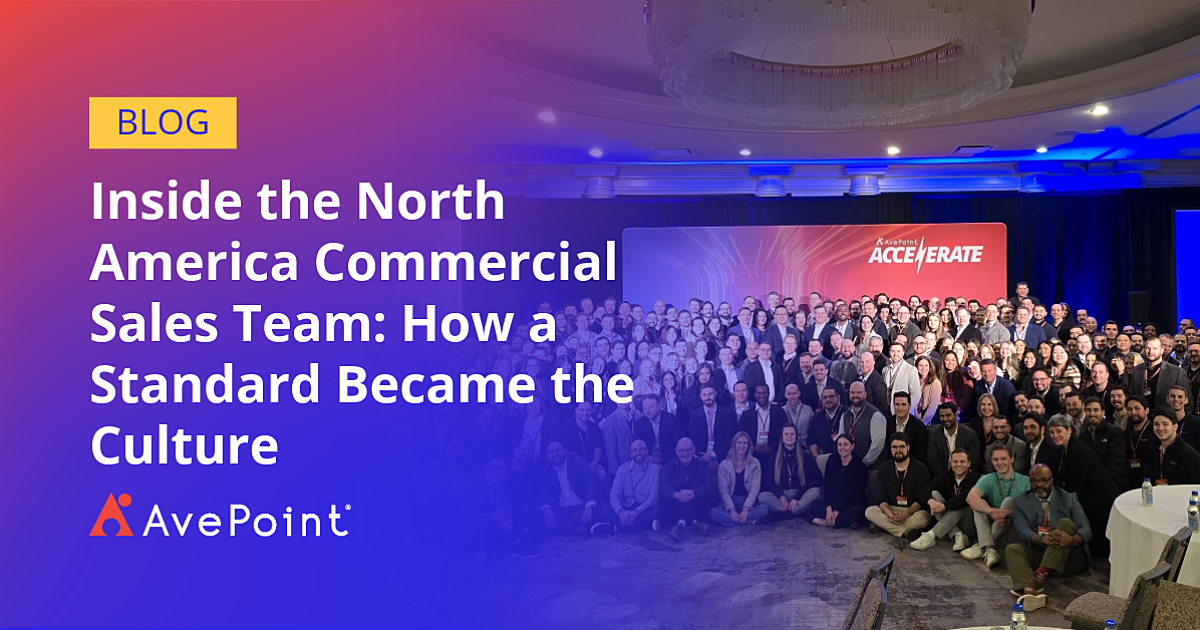 How AvePoint’s Sales Team Built a Culture of Performance and ...