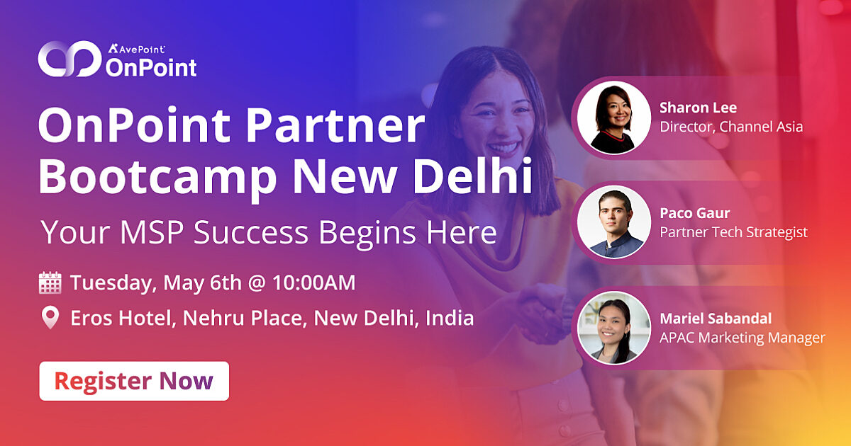 OnPoint Partner Bootcamp New Delhi | AvePoint India