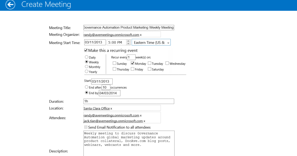 Introducing Meetings for Microsoft SharePoint 2013 | AvePoint