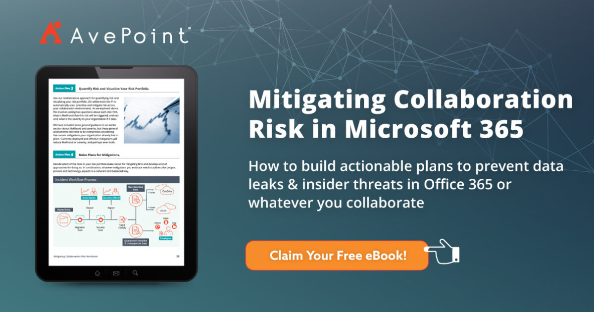 Mitigating Collaboration Risk Workbook | AvePoint UK
